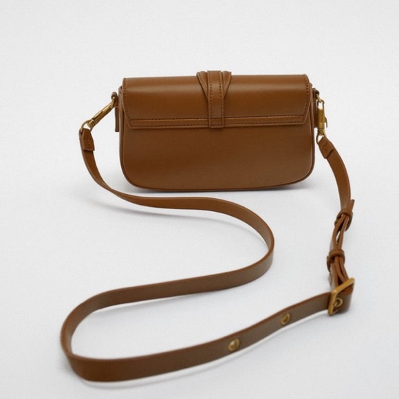 Zara | Bags | Zara Caramel Brown Buckle Crossbody Bag Nwt | Poshmark